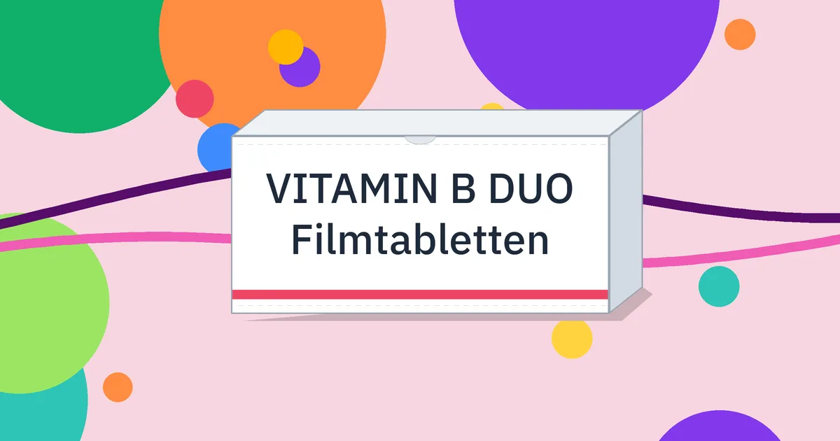 Symbolbild: Packung mit der Aufschrift VITAMIN B DUO Filmtabletten (PZN 07233664) – Verfügbarkeit und Bezug in Apotheken in Frankfurt am Main
