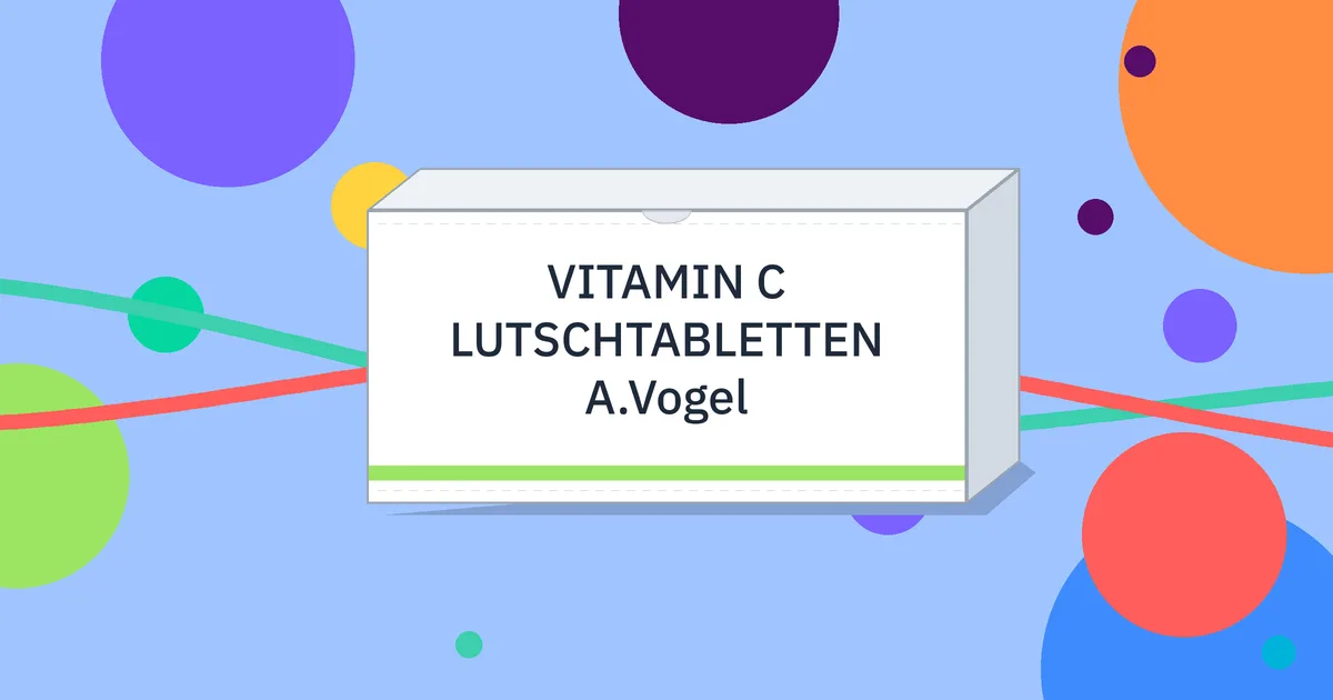 Symbolbild: Packung mit der Aufschrift VITAMIN C LUTSCHTABLETTEN A.Vogel (PZN 01094888) – Verfügbarkeit und Bezug in Apotheken in Frankfurt am Main