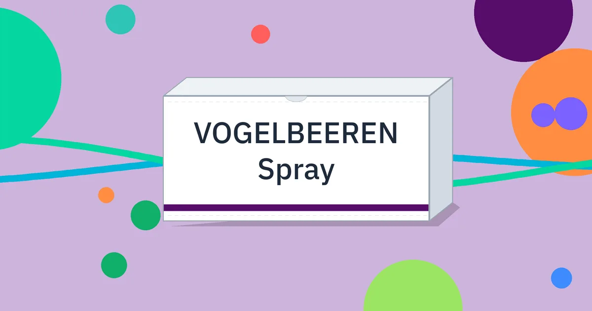 Symbolbild: Packung mit der Aufschrift VOGELBEEREN Spray (PZN 18781363) – Verfügbarkeit und Bezug in Apotheken in Frankfurt am Main
