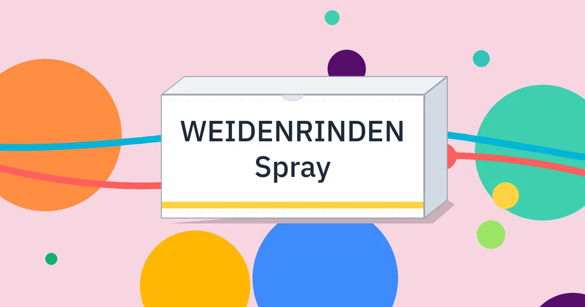 Symbolbild: Packung mit der Aufschrift WEIDENRINDEN Spray (PZN 11713884) – Verfügbarkeit und Bezug in Apotheken in Frankfurt am Main