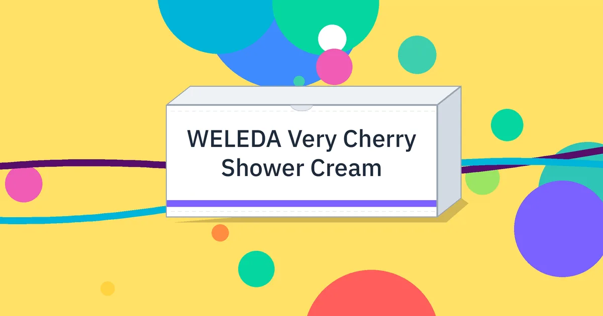 Symbolbild: Packung mit der Aufschrift WELEDA Very Cherry Shower Cream (PZN 19734006) – Verfügbarkeit und Bezug in Apotheken in Frankfurt am Main