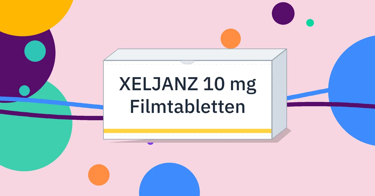 Symbolbild: Packung mit der Aufschrift XELJANZ 10 mg Filmtabletten (PZN 14155700) – Verfügbarkeit und Bezug in Apotheken in Frankfurt am Main