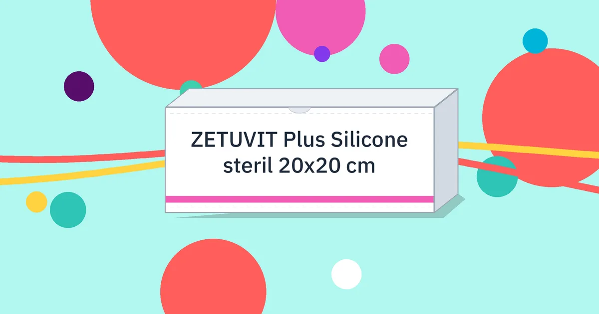 Symbolbild: Packung mit der Aufschrift ZETUVIT Plus Silicone steril 20x20 cm (PZN 19361309) – Verfügbarkeit und Bezug in Apotheken in Frankfurt am Main