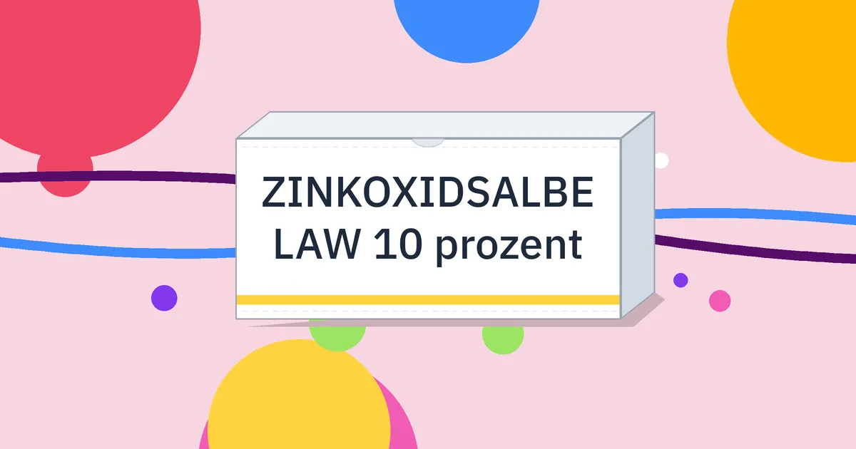 Symbolbild: Packung mit der Aufschrift ZINKOXIDSALBE LAW 10 prozent (PZN 04909173) – Verfügbarkeit und Bezug in Apotheken in Frankfurt am Main