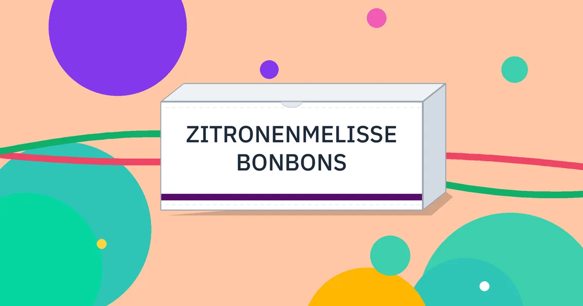 Symbolbild: Packung mit der Aufschrift ZITRONENMELISSE BONBONS (PZN 19275900) – Verfügbarkeit und Bezug in Apotheken in Frankfurt am Main