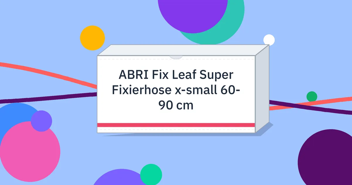 Symbolbild: Packung mit der Aufschrift ABRI Fix Leaf Super Fixierhose x-small 60-90 cm (PZN 07519107) – Verfügbarkeit und Bezug in Apotheken in Frankfurt am Main
