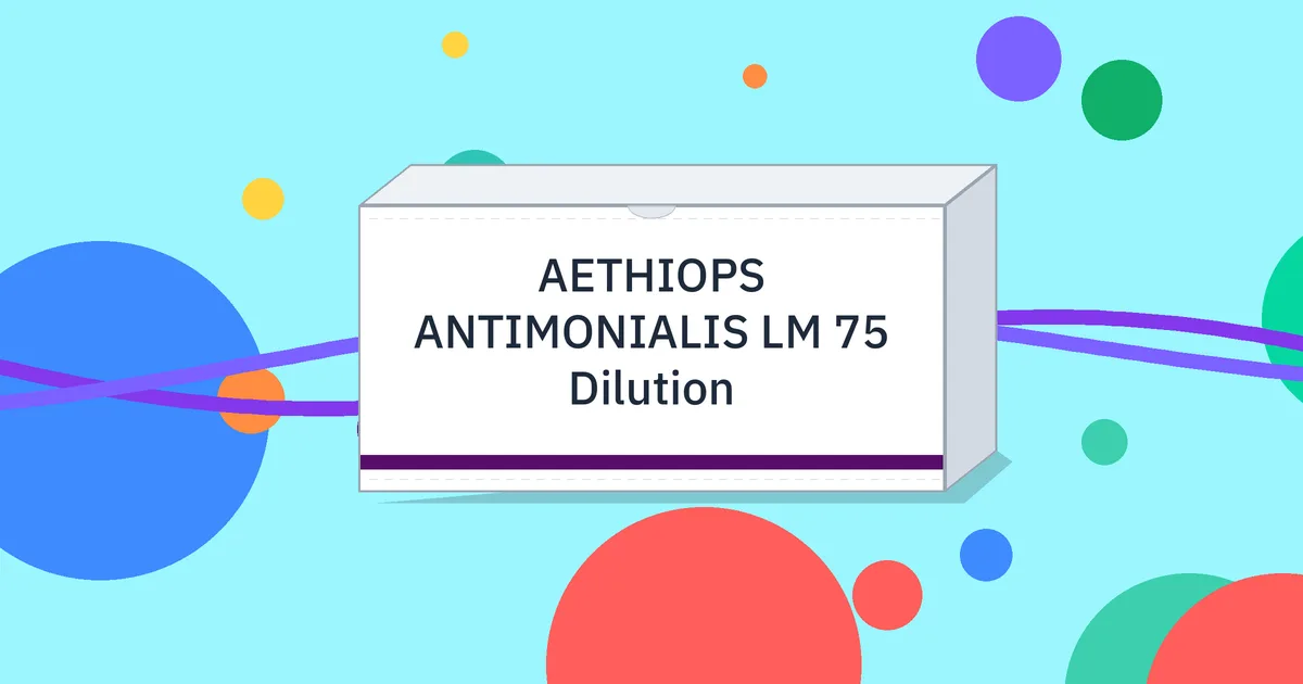 Symbolbild: Packung mit der Aufschrift AETHIOPS ANTIMONIALIS LM 75 Dilution (PZN 13301565) – Verfügbarkeit und Bezug in Apotheken in Frankfurt am Main