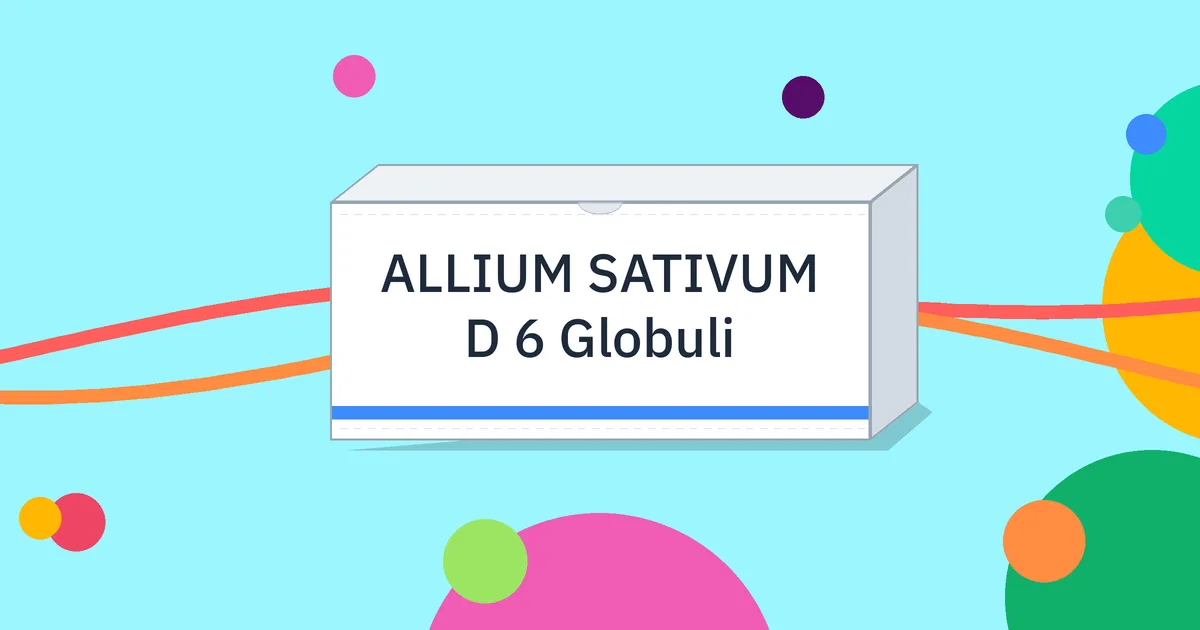Symbolbild: Packung mit der Aufschrift ALLIUM SATIVUM D 6 Globuli (PZN 07158141) – Verfügbarkeit und Bezug in Apotheken in Frankfurt am Main