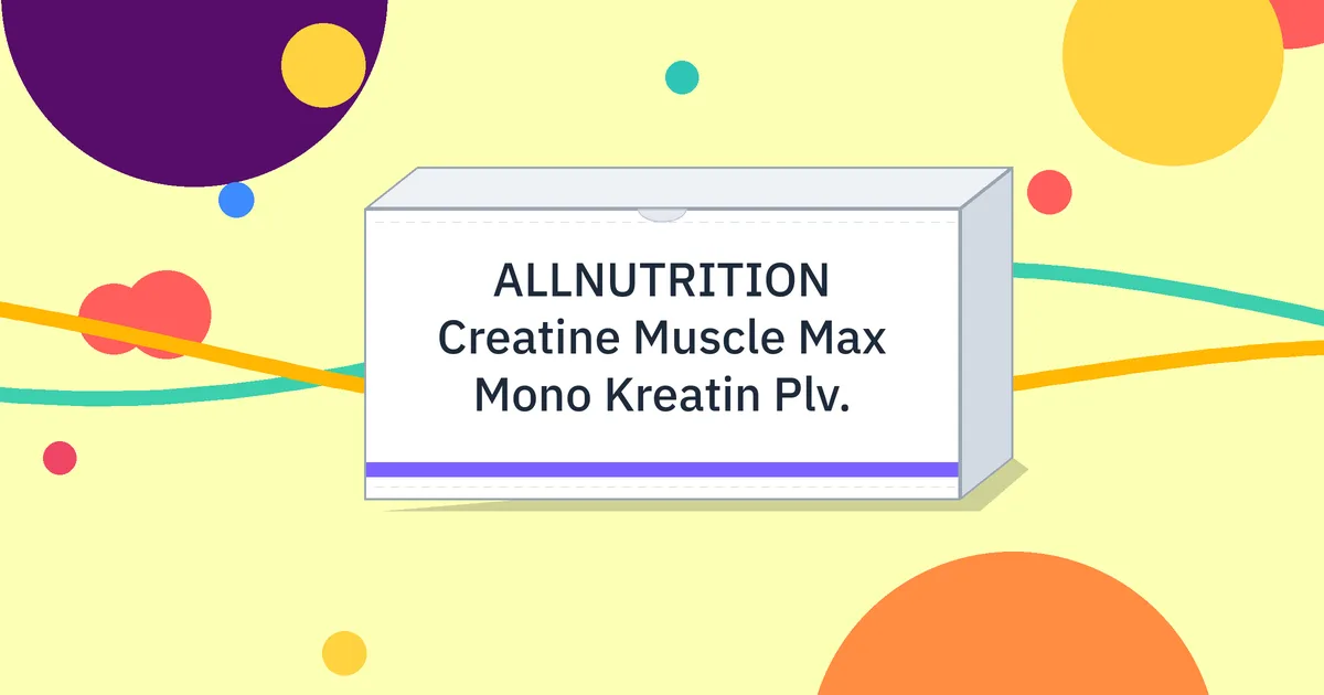 Symbolbild: Packung mit der Aufschrift ALLNUTRITION Creatine Muscle Max Mono Kreatin Plv. (PZN 20609298) – Verfügbarkeit und Bezug in Apotheken in Frankfurt am Main