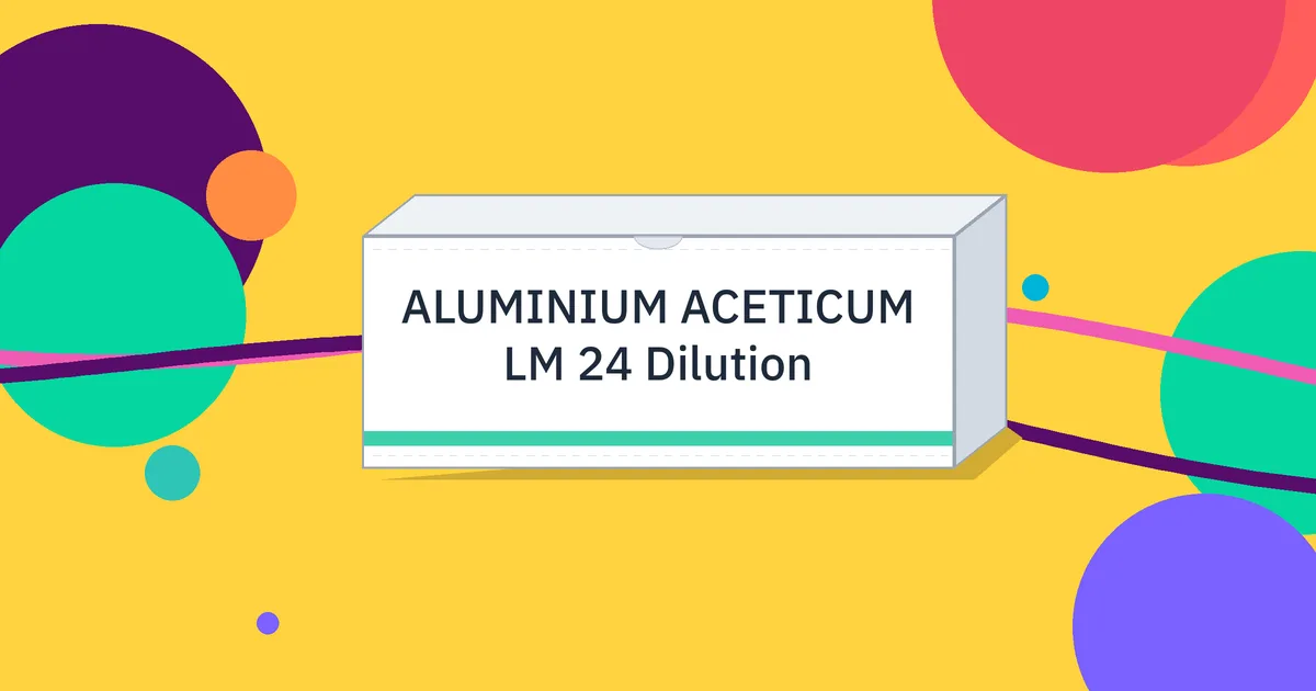 Symbolbild: Packung mit der Aufschrift ALUMINIUM ACETICUM LM 24 Dilution (PZN 13316360) – Verfügbarkeit und Bezug in Apotheken in Frankfurt am Main