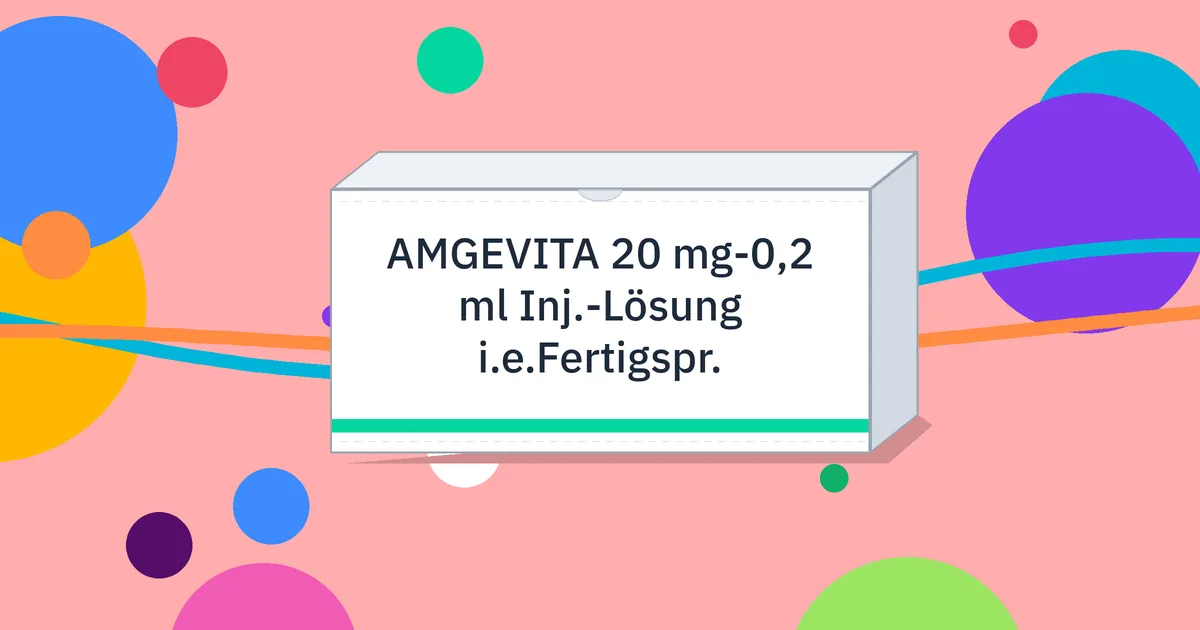 Symbolbild: Packung mit der Aufschrift AMGEVITA 20 mg-0,2 ml Inj.-Lösung i.e.Fertigspr. (PZN 19790625) – Verfügbarkeit und Bezug in Apotheken in Frankfurt am Main