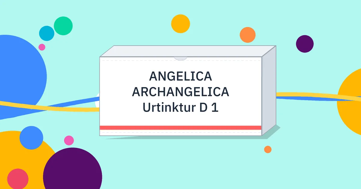 Symbolbild: Packung mit der Aufschrift ANGELICA ARCHANGELICA Urtinktur D 1 (PZN 02606735) – Verfügbarkeit und Bezug in Apotheken in Frankfurt am Main