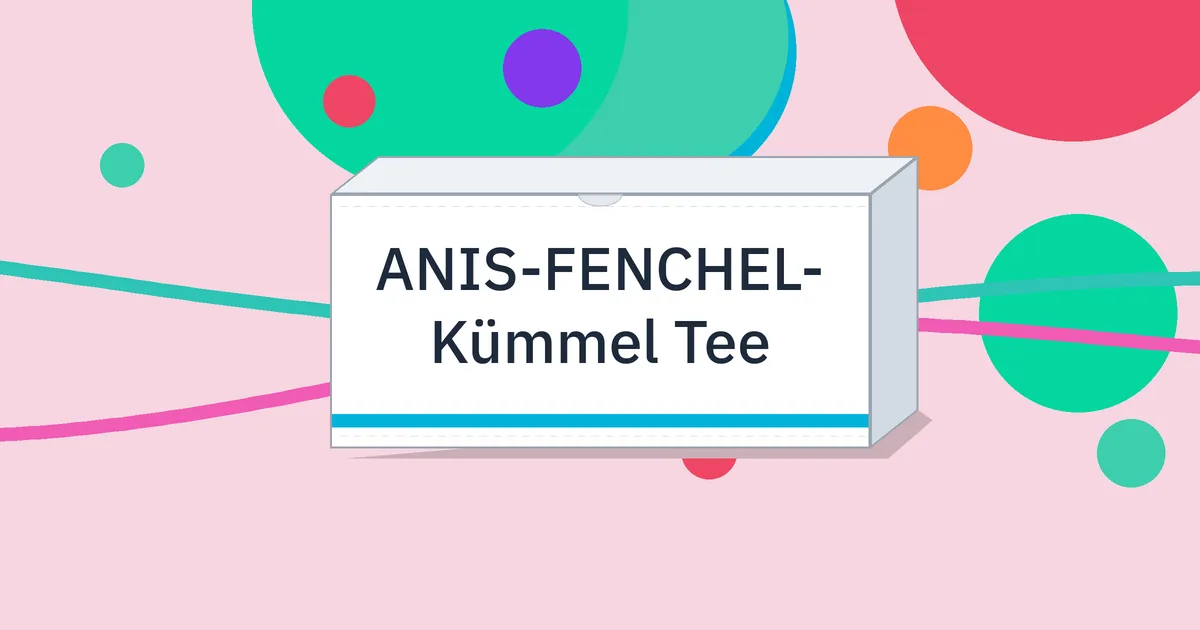 Symbolbild: Packung mit der Aufschrift ANIS-FENCHEL-Kümmel Tee (PZN 20278648) – Verfügbarkeit und Bezug in Apotheken in Frankfurt am Main