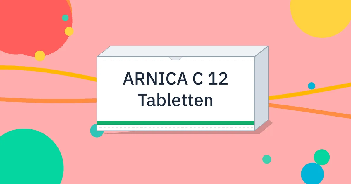 Symbolbild: Packung mit der Aufschrift ARNICA C 12 Tabletten (PZN 07159962) – Verfügbarkeit und Bezug in Apotheken in Frankfurt am Main