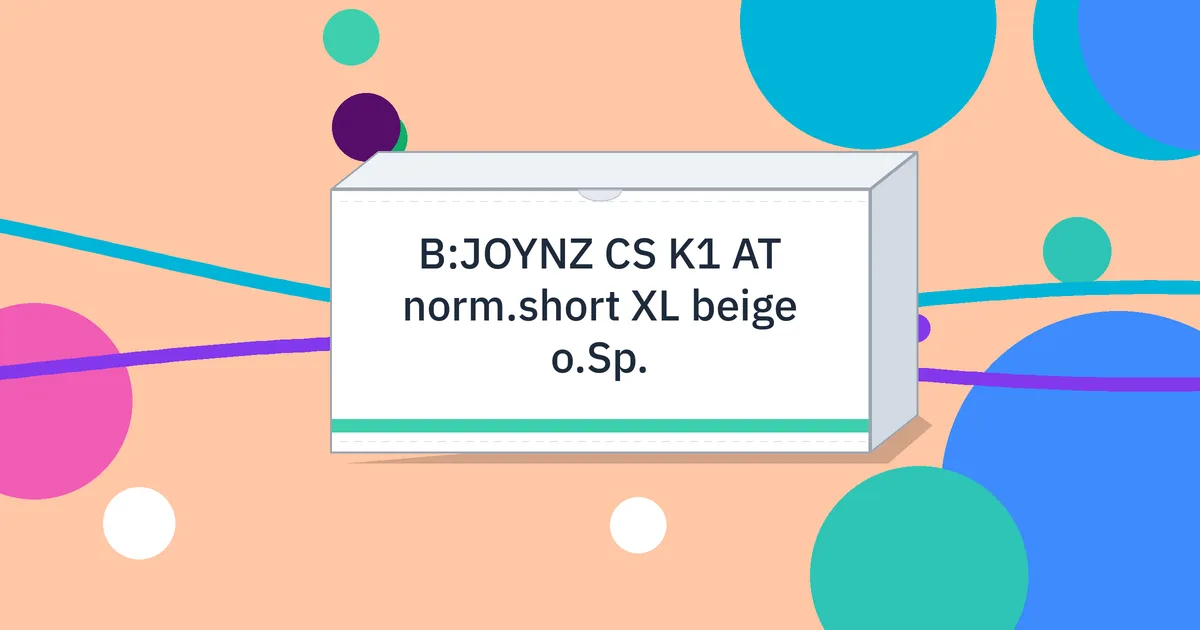 Symbolbild: Packung mit der Aufschrift B:JOYNZ CS K1 AT norm.short XL beige o.Sp. (PZN 20537601) – Verfügbarkeit und Bezug in Apotheken in Frankfurt am Main