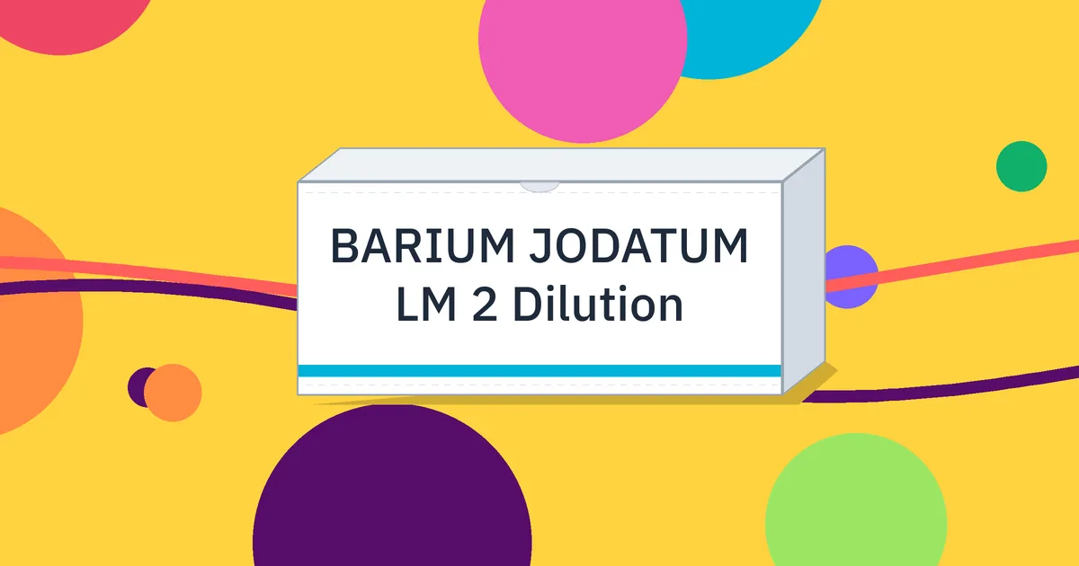 Symbolbild: Packung mit der Aufschrift BARIUM JODATUM LM 2 Dilution (PZN 12789731) – Verfügbarkeit und Bezug in Apotheken in Frankfurt am Main