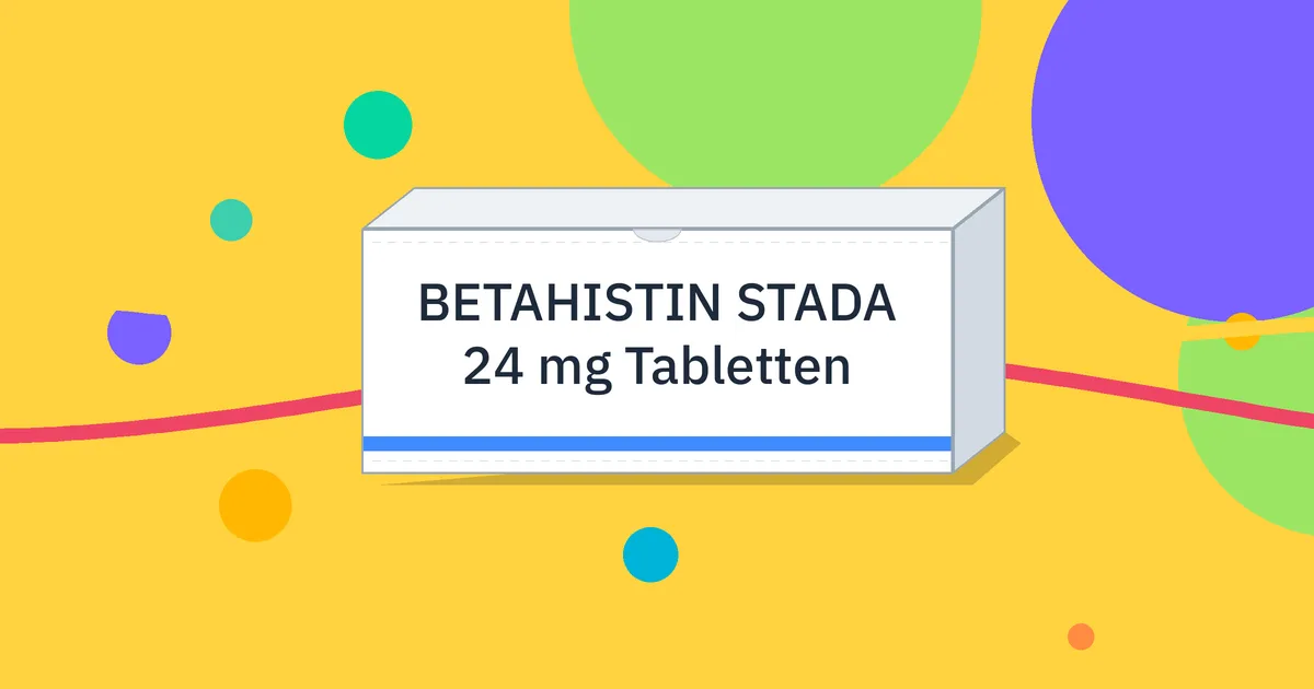 Symbolbild: Packung mit der Aufschrift BETAHISTIN STADA 24 mg Tabletten (PZN 20043589) – Verfügbarkeit und Bezug in Apotheken in Frankfurt am Main