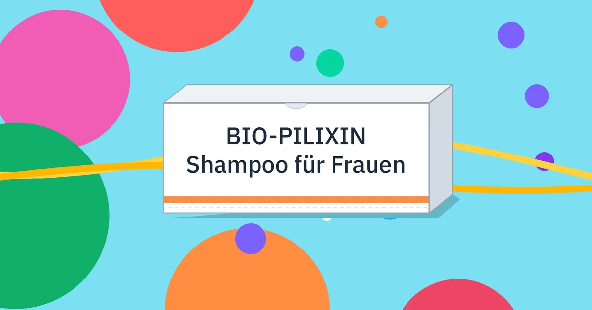 Symbolbild: Packung mit der Aufschrift BIO-PILIXIN Shampoo für Frauen (PZN 18305088) – Verfügbarkeit und Bezug in Apotheken in Frankfurt am Main