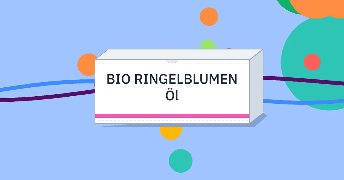 Symbolbild: Packung mit der Aufschrift BIO RINGELBLUMEN Öl (PZN 19769683) – Verfügbarkeit und Bezug in Apotheken in Frankfurt am Main