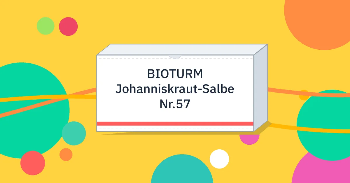 Symbolbild: Packung mit der Aufschrift BIOTURM Johanniskraut-Salbe Nr.57 (PZN 10261003) – Verfügbarkeit und Bezug in Apotheken in Frankfurt am Main