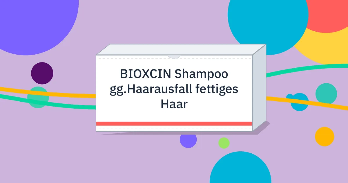 Symbolbild: Packung mit der Aufschrift BIOXCIN Shampoo gg.Haarausfall fettiges Haar (PZN 19216205) – Verfügbarkeit und Bezug in Apotheken in Frankfurt am Main