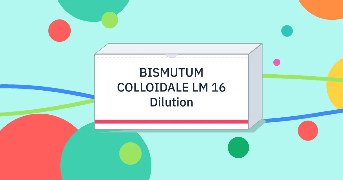 Symbolbild: Packung mit der Aufschrift BISMUTUM COLLOIDALE LM 16 Dilution (PZN 13386076) – Verfügbarkeit und Bezug in Apotheken in Frankfurt am Main