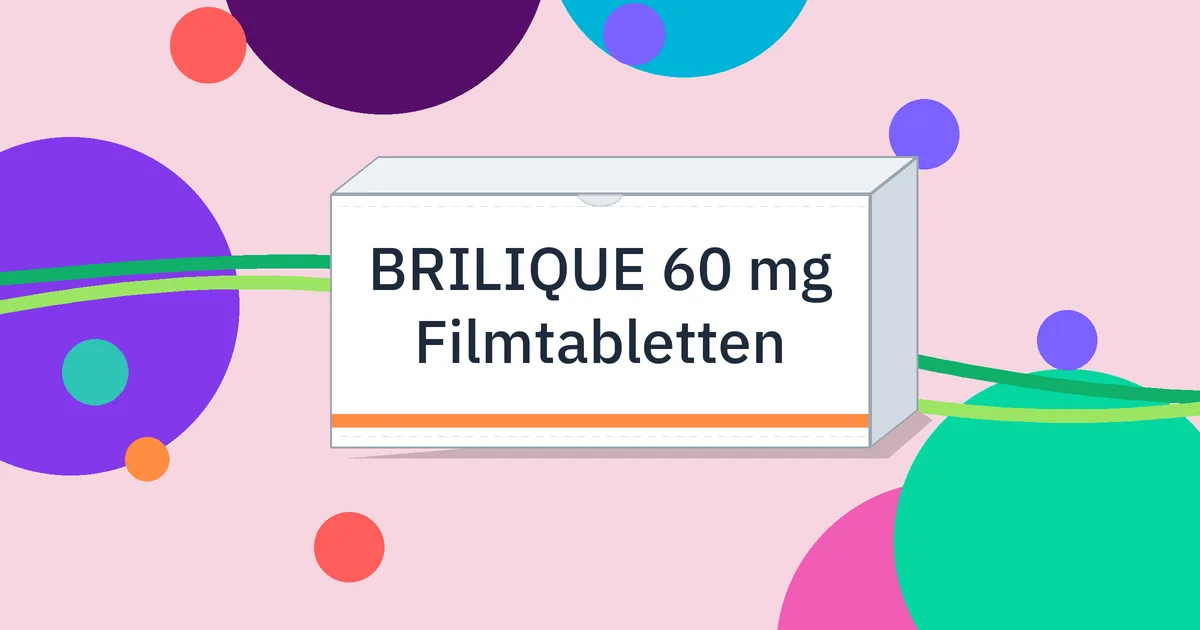 Symbolbild: Packung mit der Aufschrift BRILIQUE 60 mg Filmtabletten (PZN 11366968) – Verfügbarkeit und Bezug in Apotheken in Frankfurt am Main
