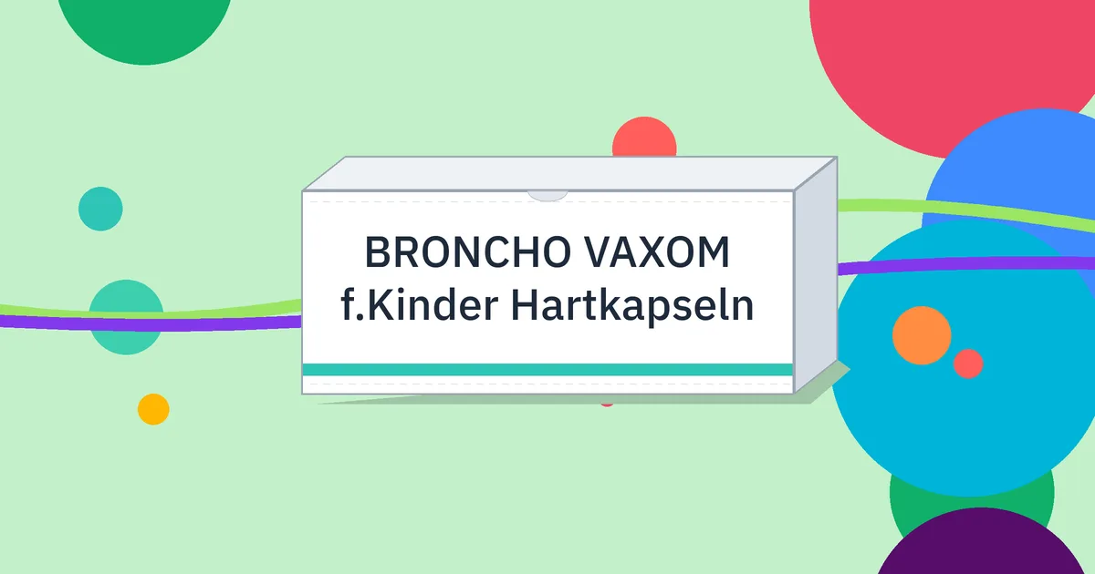 Symbolbild: Packung mit der Aufschrift BRONCHO VAXOM f.Kinder Hartkapseln (PZN 08760101) – Verfügbarkeit und Bezug in Apotheken in Frankfurt am Main