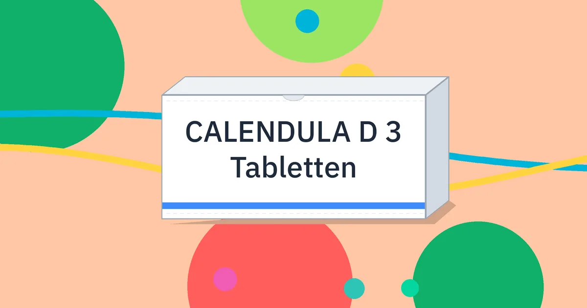 Symbolbild: Packung mit der Aufschrift CALENDULA D 3 Tabletten (PZN 02895521) – Verfügbarkeit und Bezug in Apotheken in Frankfurt am Main