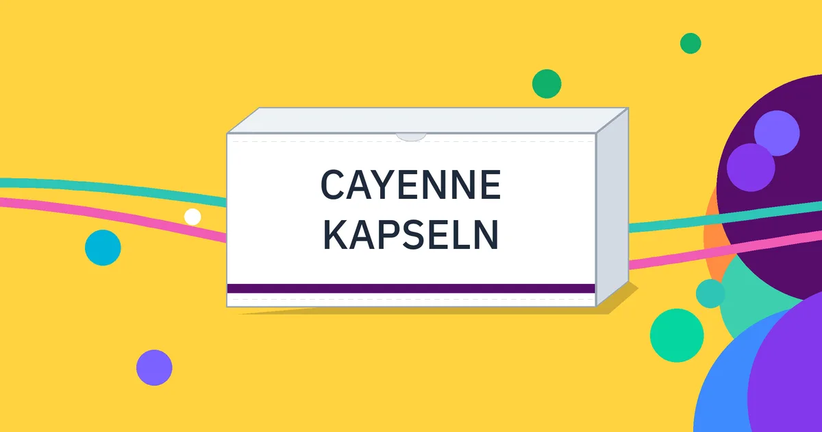 Symbolbild: Packung mit der Aufschrift CAYENNE KAPSELN (PZN 18027666) – Verfügbarkeit und Bezug in Apotheken in Frankfurt am Main