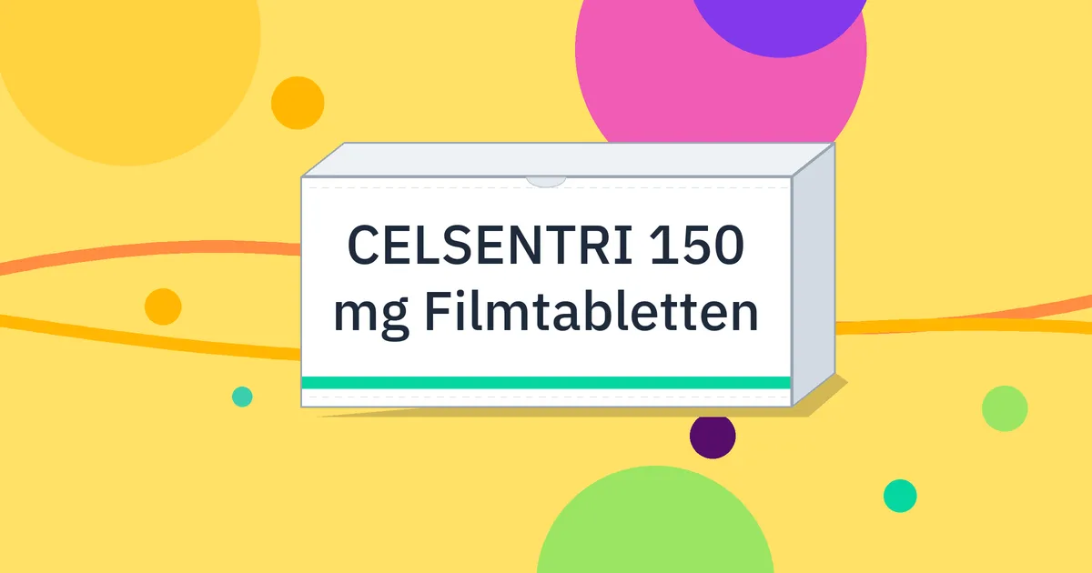 Symbolbild: Packung mit der Aufschrift CELSENTRI 150 mg Filmtabletten (PZN 11524769) – Verfügbarkeit und Bezug in Apotheken in Frankfurt am Main