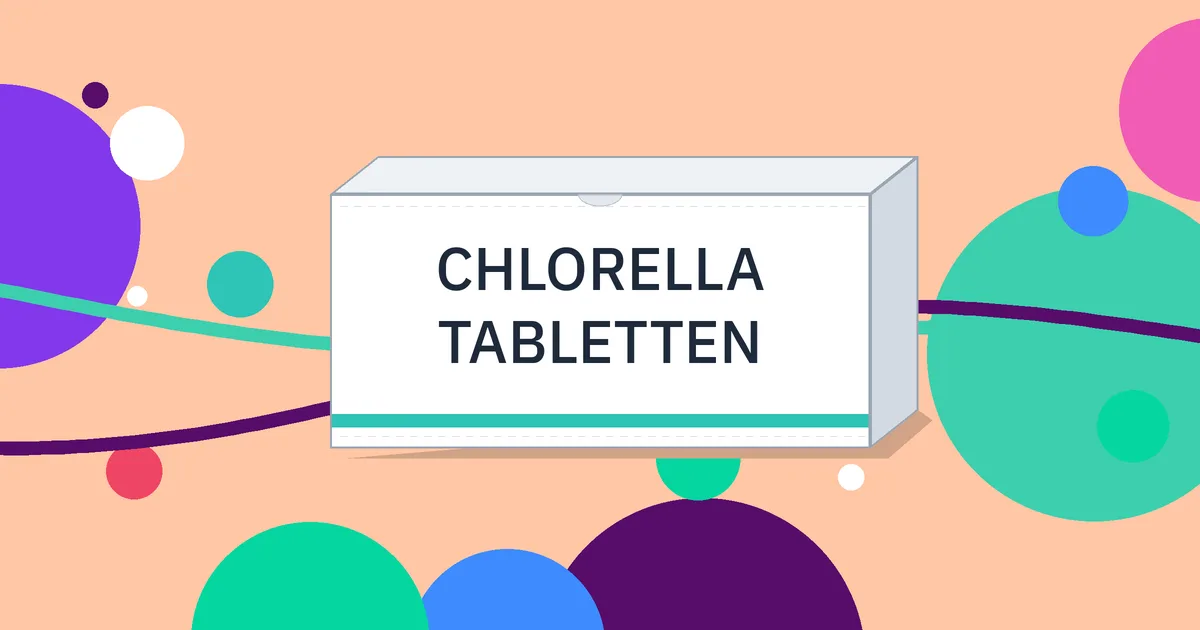 Symbolbild: Packung mit der Aufschrift CHLORELLA TABLETTEN (PZN 19688387) – Verfügbarkeit und Bezug in Apotheken in Frankfurt am Main