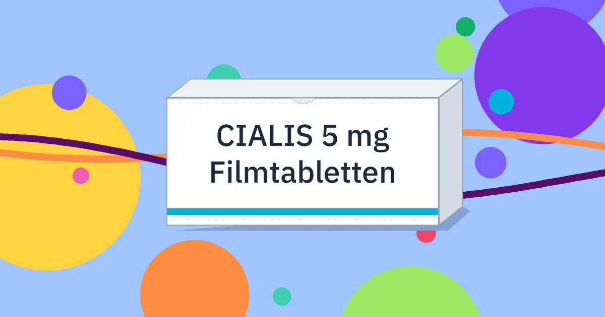 Symbolbild: Packung mit der Aufschrift CIALIS 5 mg Filmtabletten (PZN 13577043) – Verfügbarkeit und Bezug in Apotheken in Frankfurt am Main