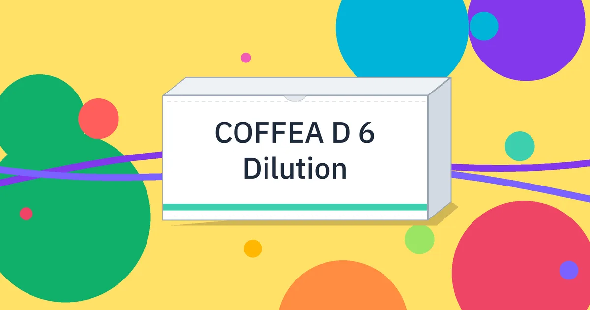 Symbolbild: Packung mit der Aufschrift COFFEA D 6 Dilution (PZN 02897017) – Verfügbarkeit und Bezug in Apotheken in Frankfurt am Main