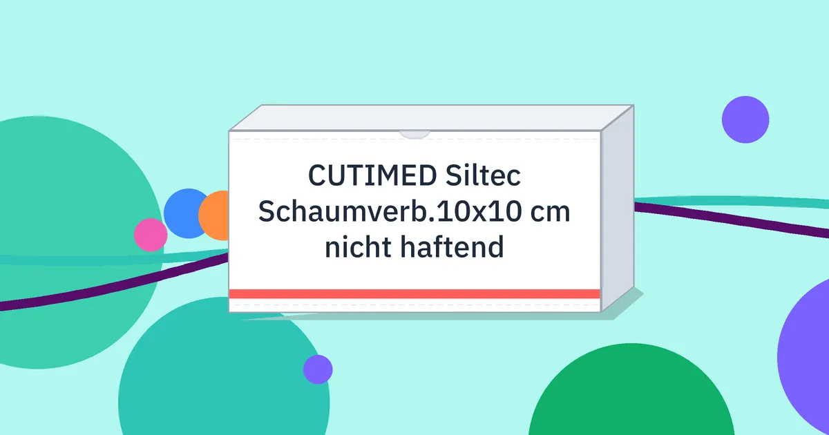 Symbolbild: Packung mit der Aufschrift CUTIMED Siltec Schaumverb.10x10 cm nicht haftend (PZN 12655189) – Verfügbarkeit und Bezug in Apotheken in Frankfurt am Main