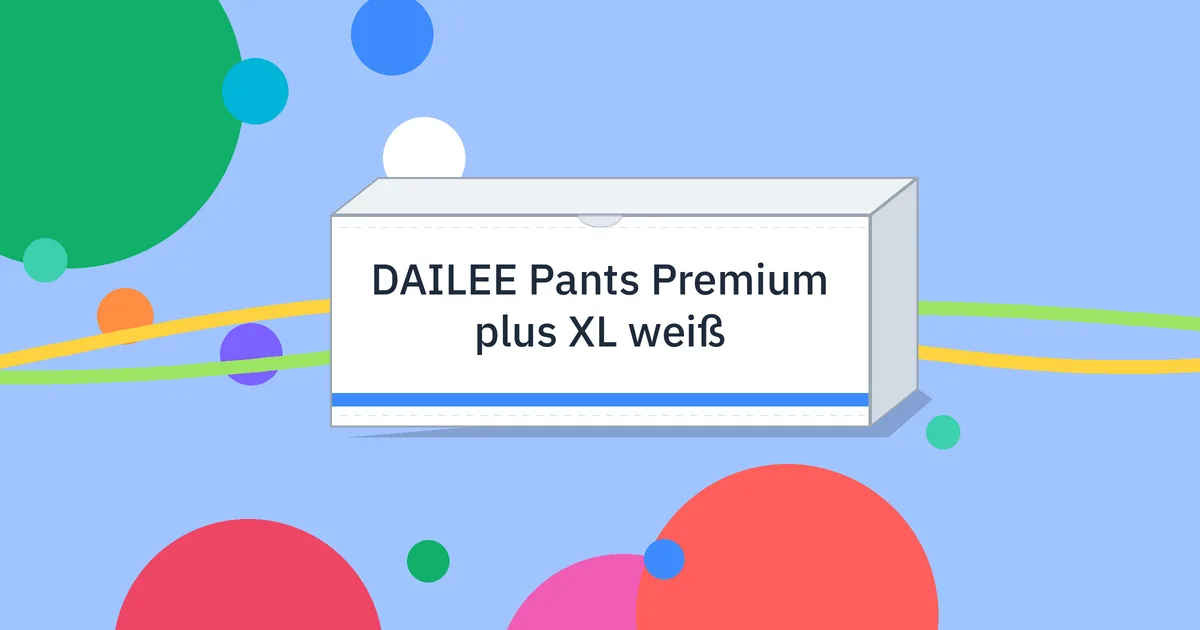 Symbolbild: Packung mit der Aufschrift DAILEE Pants Premium plus XL weiß (PZN 18114537) – Verfügbarkeit und Bezug in Apotheken in Frankfurt am Main