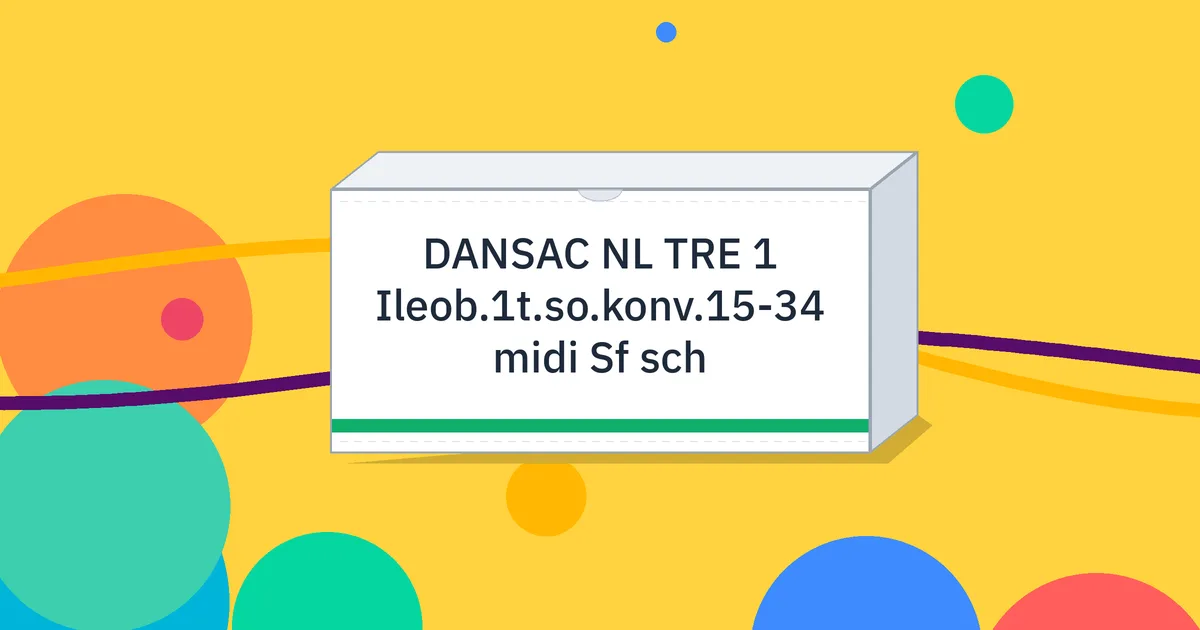 Symbolbild: Packung mit der Aufschrift DANSAC NL TRE 1 Ileob.1t.so.konv.15-34 midi Sf sch (PZN 19744938) – Verfügbarkeit und Bezug in Apotheken in Frankfurt am Main
