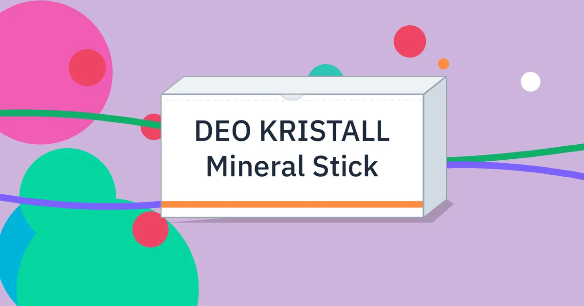Symbolbild: Packung mit der Aufschrift DEO KRISTALL Mineral Stick (PZN 00539621) – Verfügbarkeit und Bezug in Apotheken in Frankfurt am Main