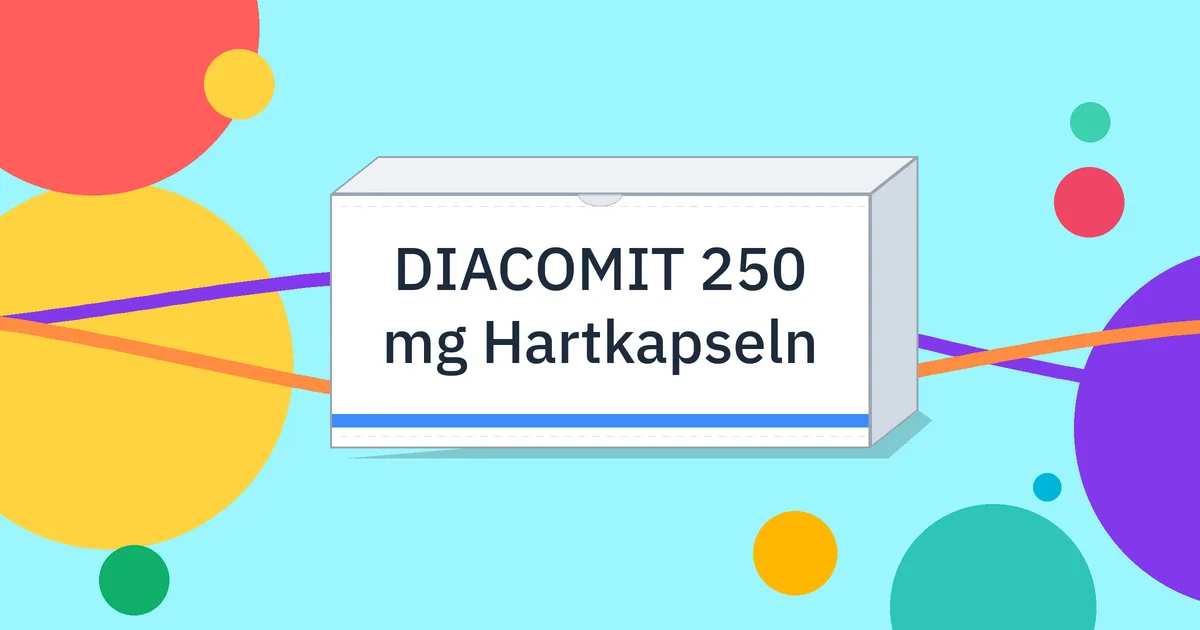 Symbolbild: Packung mit der Aufschrift DIACOMIT 250 mg Hartkapseln (PZN 13348176) – Verfügbarkeit und Bezug in Apotheken in Frankfurt am Main
