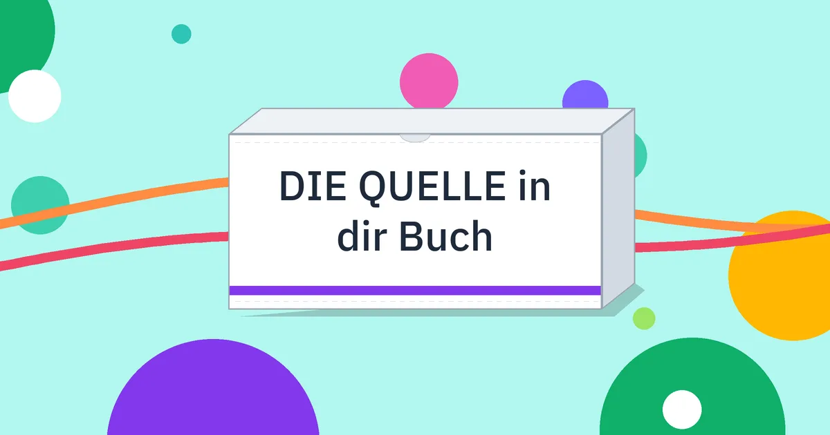 Symbolbild: Packung mit der Aufschrift DIE QUELLE in dir Buch (PZN 18266359) – Verfügbarkeit und Bezug in Apotheken in Frankfurt am Main