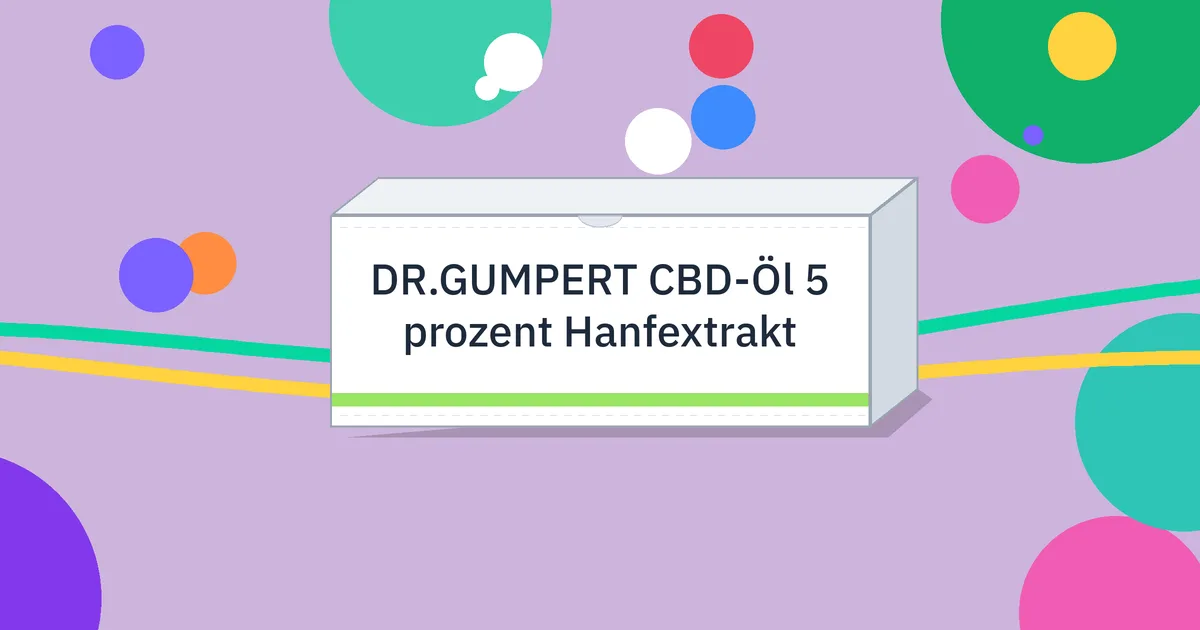 Symbolbild: Packung mit der Aufschrift DR.GUMPERT CBD-Öl 5 prozent Hanfextrakt (PZN 17577442) – Verfügbarkeit und Bezug in Apotheken in Frankfurt am Main