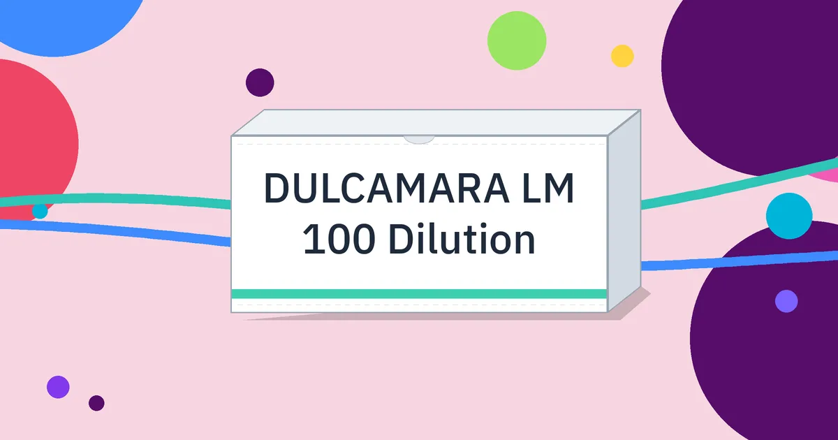 Symbolbild: Packung mit der Aufschrift DULCAMARA LM 100 Dilution (PZN 12843790) – Verfügbarkeit und Bezug in Apotheken in Frankfurt am Main