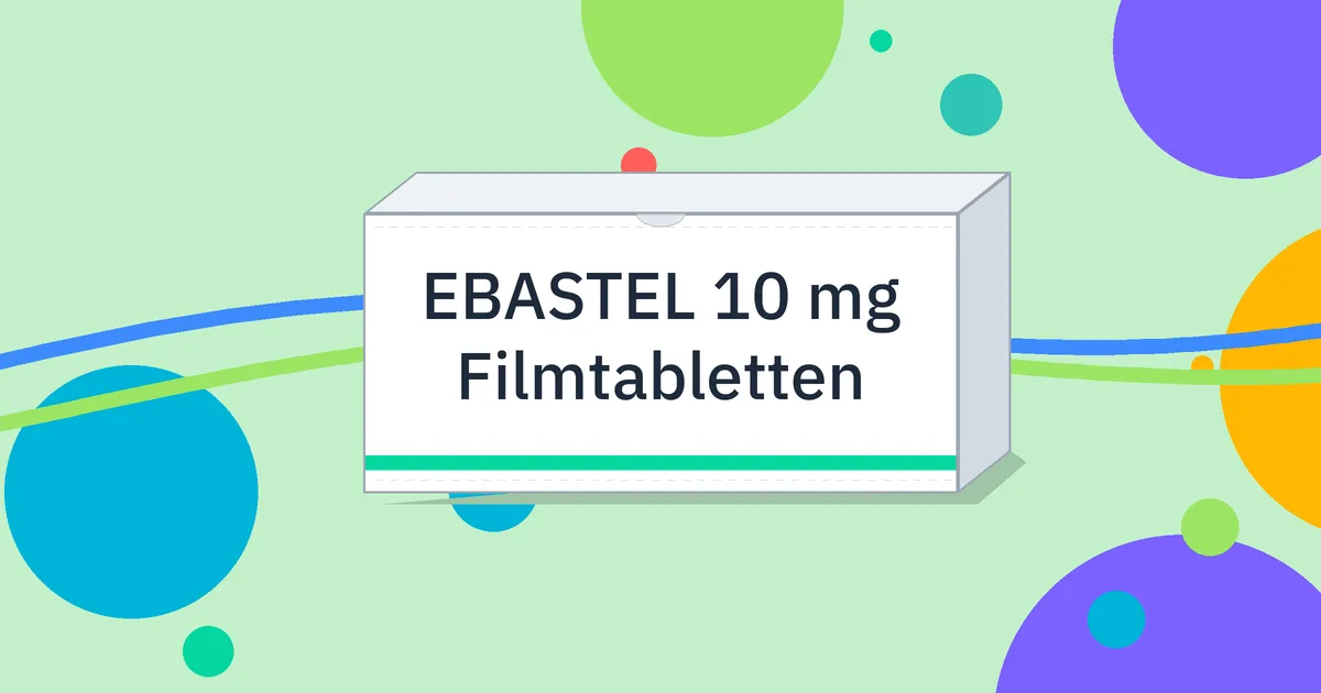 Symbolbild: Packung mit der Aufschrift EBASTEL 10 mg Filmtabletten (PZN 02249637) – Verfügbarkeit und Bezug in Apotheken in Frankfurt am Main