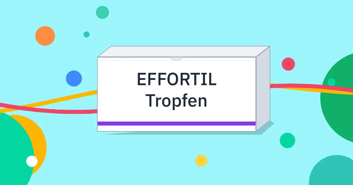 Symbolbild: Packung mit der Aufschrift EFFORTIL Tropfen (PZN 03194826) – Verfügbarkeit und Bezug in Apotheken in Frankfurt am Main