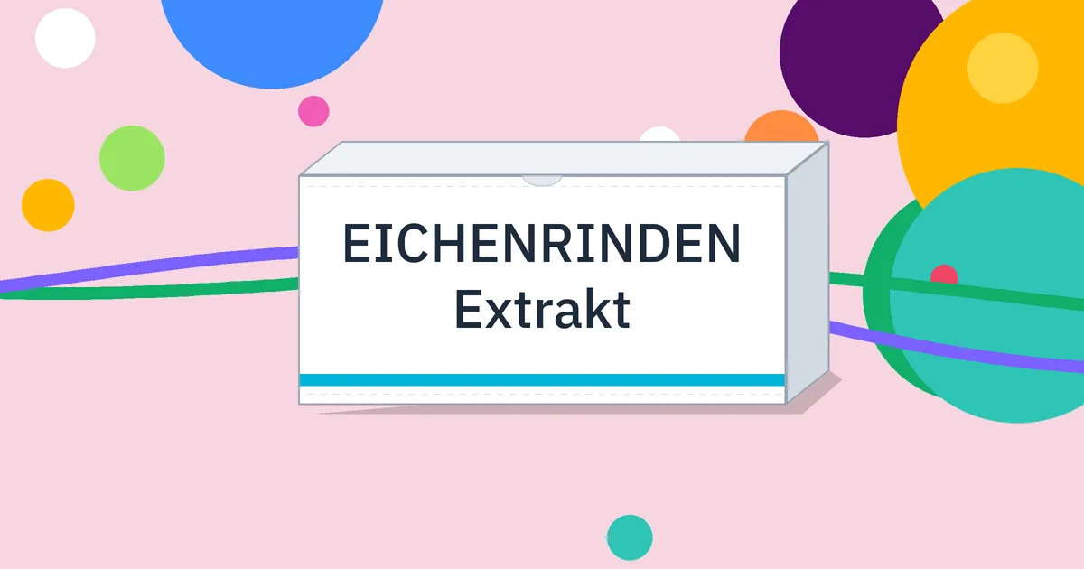 Symbolbild: Packung mit der Aufschrift EICHENRINDEN Extrakt (PZN 01922517) – Verfügbarkeit und Bezug in Apotheken in Frankfurt am Main