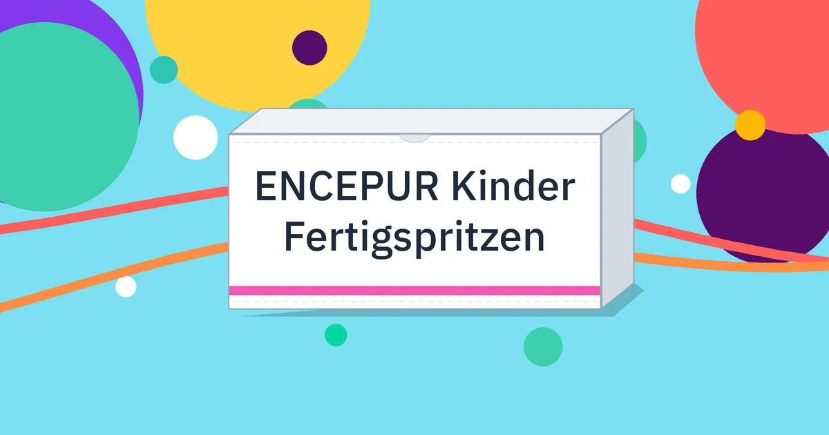 Symbolbild: Packung mit der Aufschrift ENCEPUR Kinder Fertigspritzen (PZN 05909241) – Verfügbarkeit und Bezug in Apotheken in Frankfurt am Main