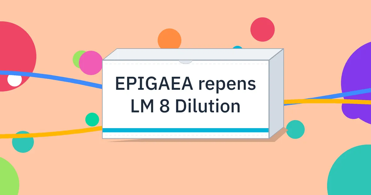 Symbolbild: Packung mit der Aufschrift EPIGAEA repens LM 8 Dilution (PZN 13471586) – Verfügbarkeit und Bezug in Apotheken in Frankfurt am Main