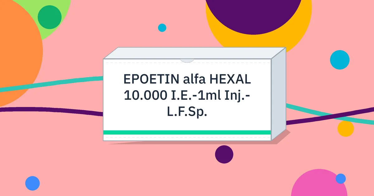Symbolbild: Packung mit der Aufschrift EPOETIN alfa HEXAL 10.000 I.E.-1ml Inj.-L.F.Sp. (PZN 03442974) – Verfügbarkeit und Bezug in Apotheken in Frankfurt am Main