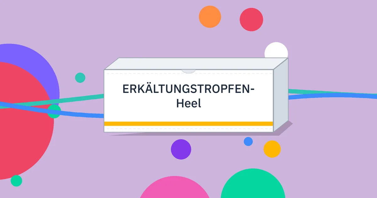 Symbolbild: Packung mit der Aufschrift ERKÄLTUNGSTROPFEN-Heel (PZN 10193069) – Verfügbarkeit und Bezug in Apotheken in Frankfurt am Main