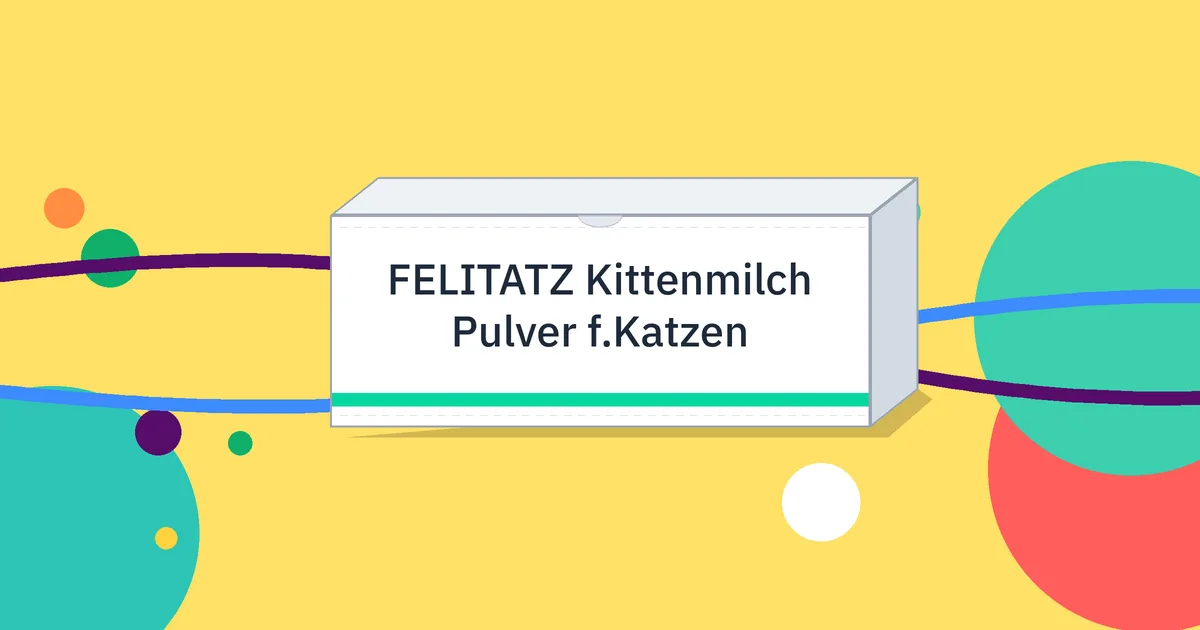 Symbolbild: Packung mit der Aufschrift FELITATZ Kittenmilch Pulver f.Katzen (PZN 17369011) – Verfügbarkeit und Bezug in Apotheken in Frankfurt am Main